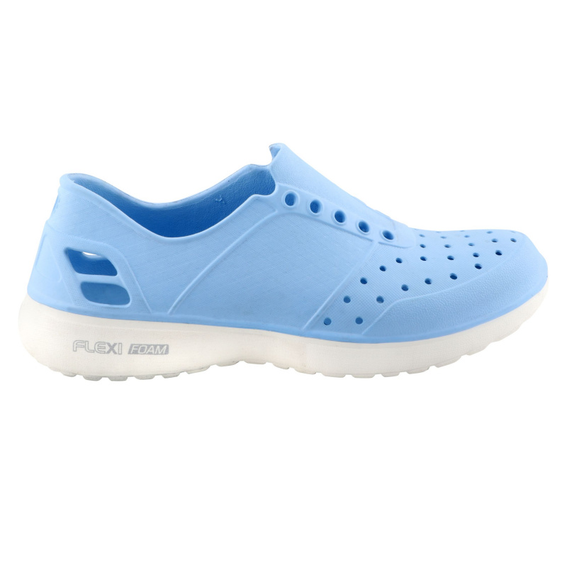 Flexi Foam White/Sky Blue Casual Shoes : Comforz